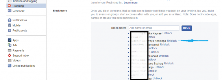 How to unblock Someone on Facebook that has blocked you