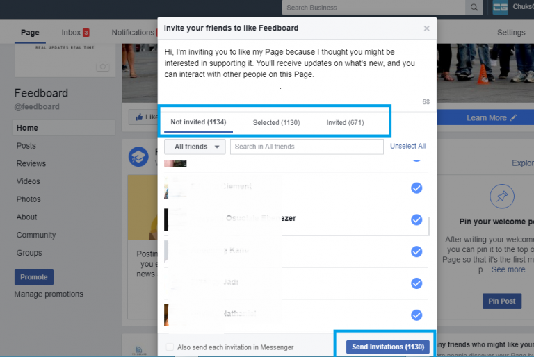 How to invite all your Facebook Friends to like your Page at once 2018