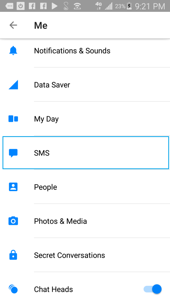 How to turn off Messenger as default SMS app » ChuksGuide